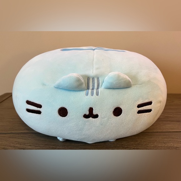 Pusheen | Toys | Gund Pusheen Blue Round Squisheen Plush | Poshmark